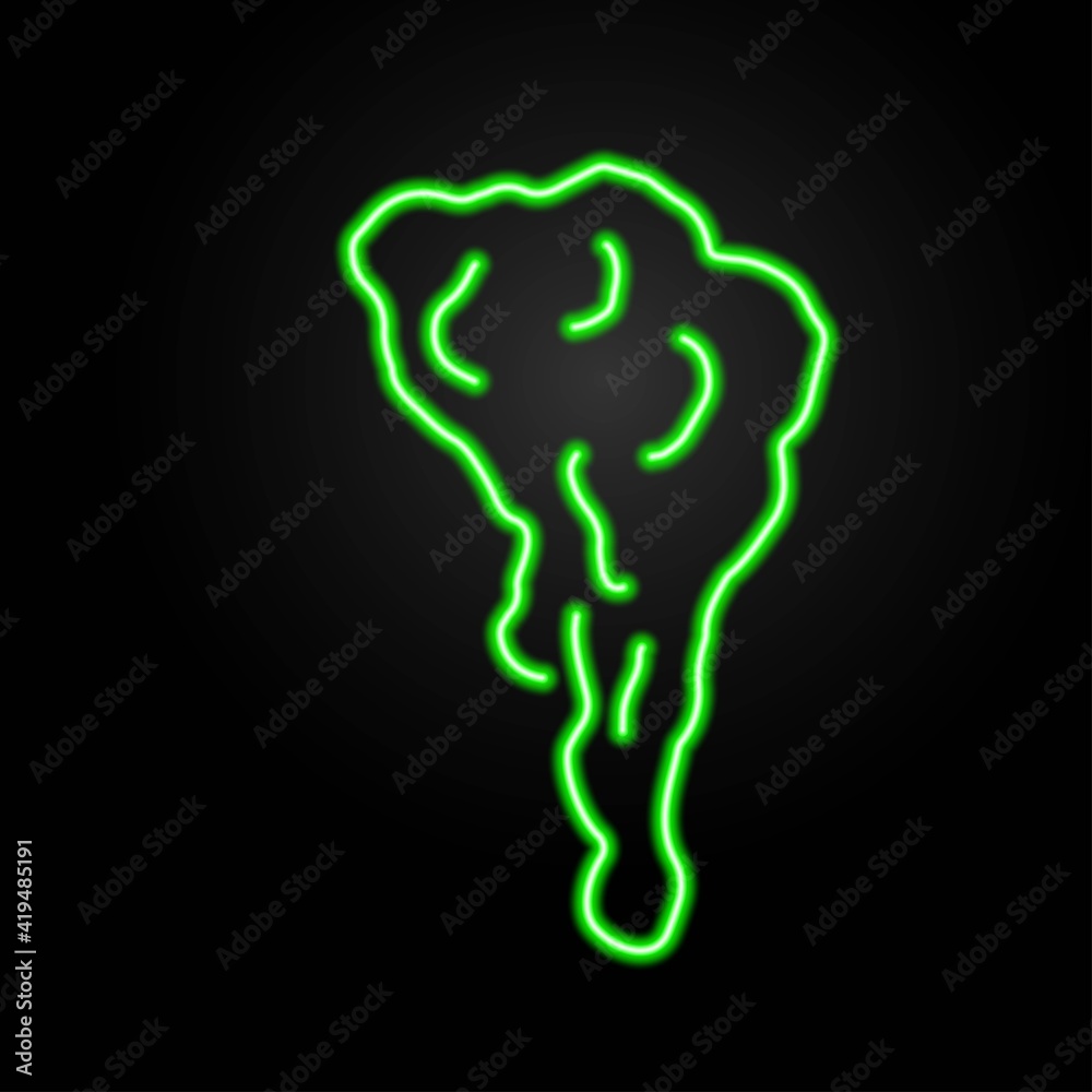 Slime neon sign, modern design, light banner, colorful trend of modern ...
