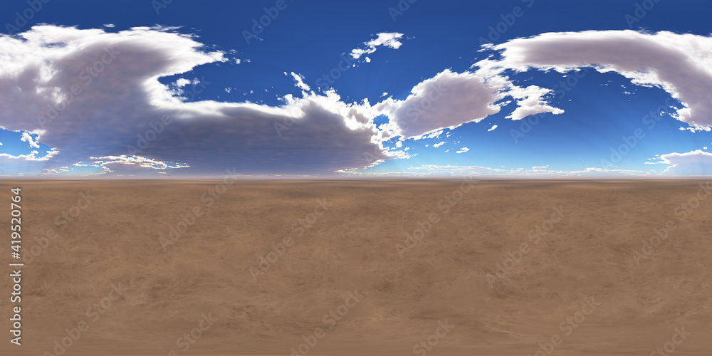360 degree nature environment texture background. Landscape HDRI map ...