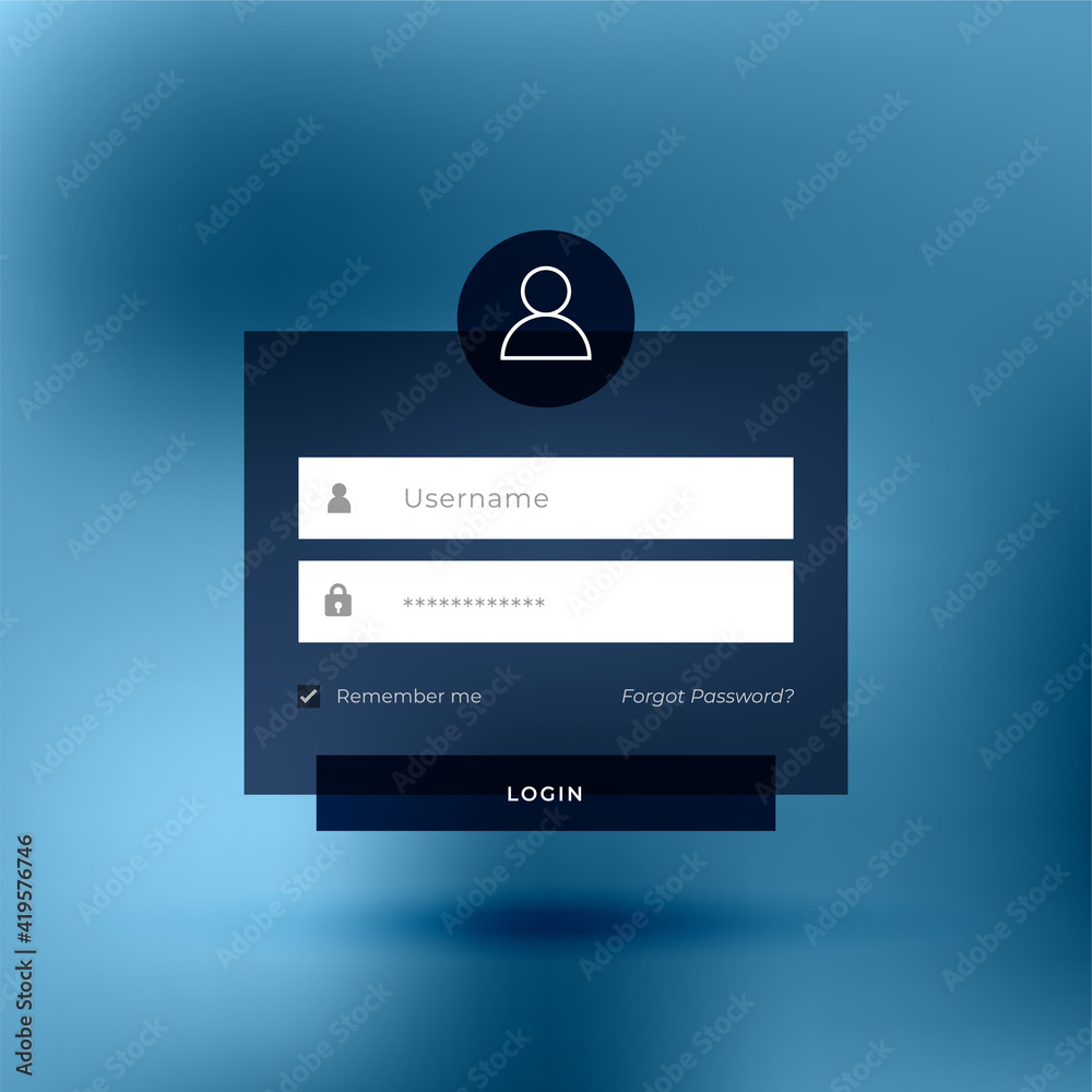 3d Login Page
