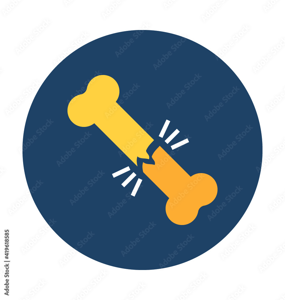 Fracture Vector Illustration Stock Vector | Adobe Stock