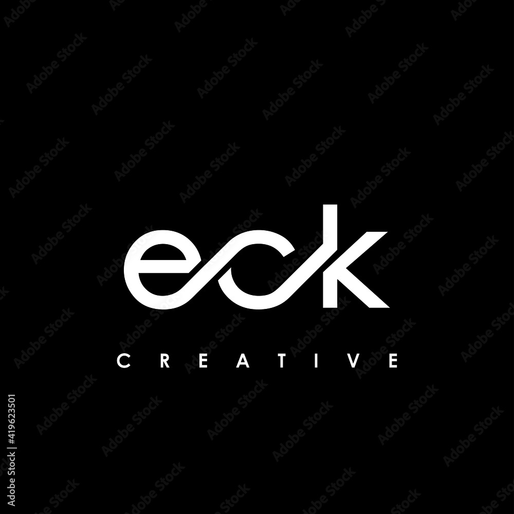 ECK Letter Initial Logo Design Template Vector Illustration Stock ...