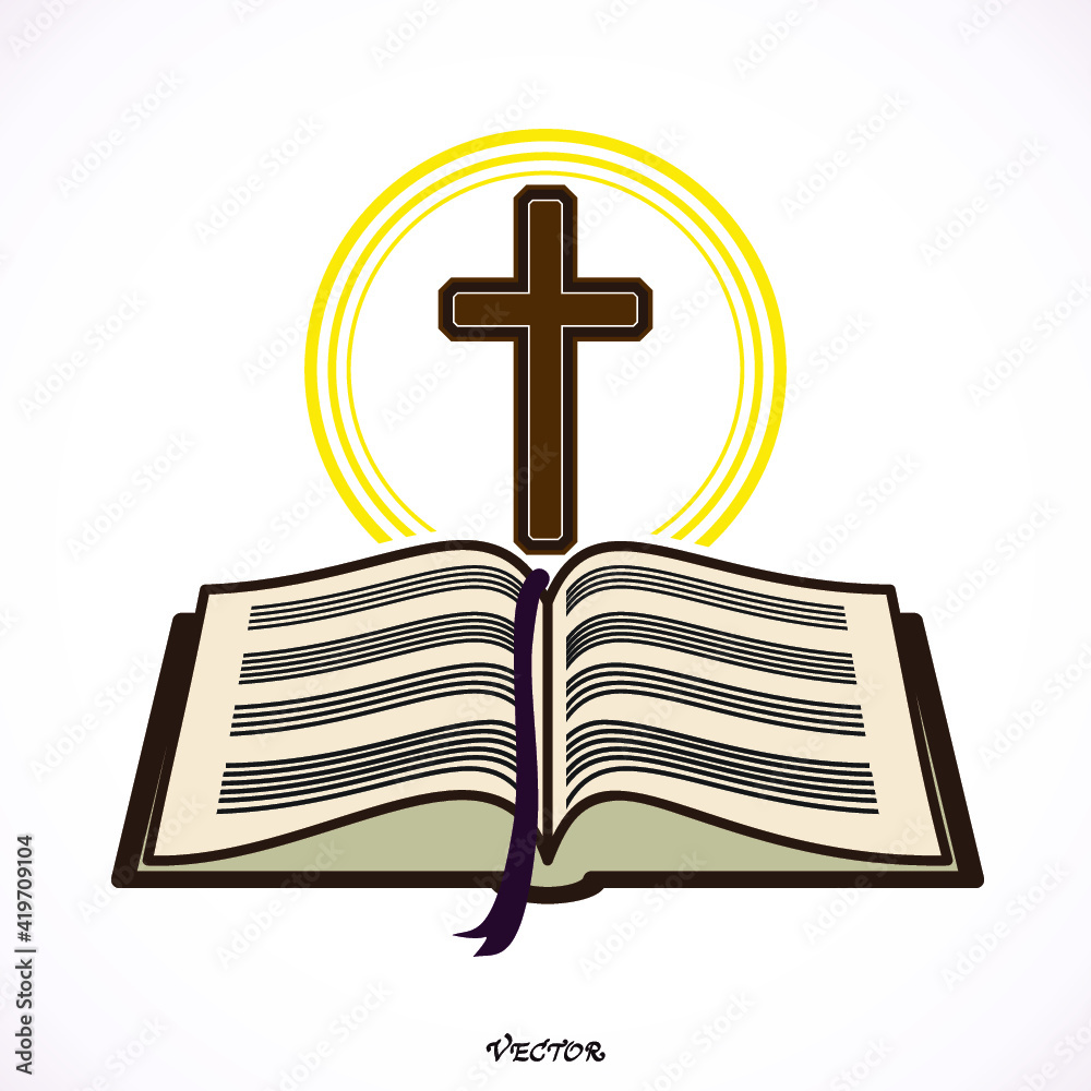 Bible holy book icon for websites Stock Vector | Adobe Stock