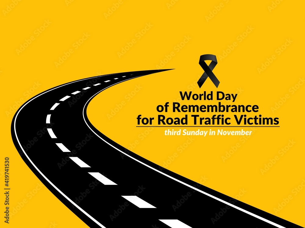 Vector illustration of the themed World Day of Remembrance for Road ...