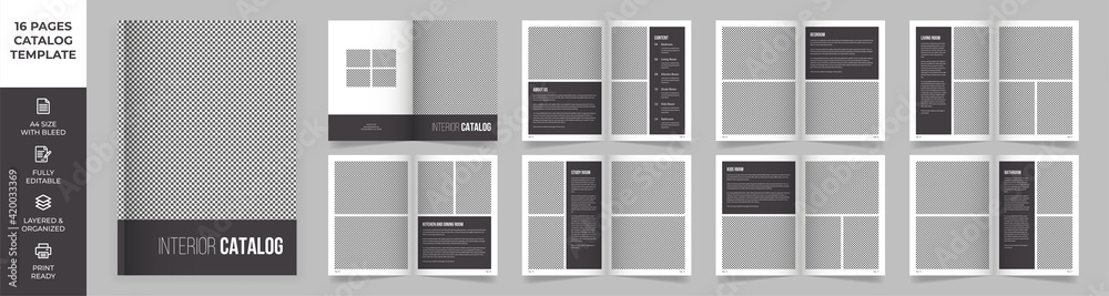 Modern Interior Design Catalog Layout, Product Catalog, Minimal ...