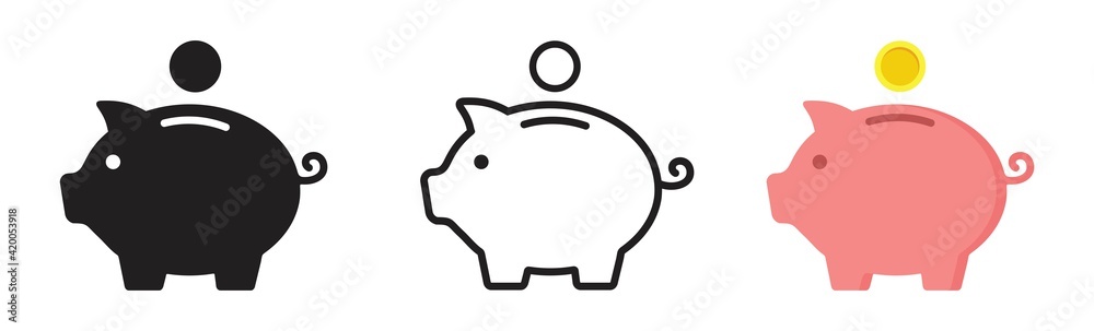 Saving Money Piggy Bank Clipart