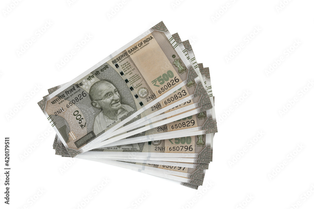New Indian currency rupees 500 Stock Photo | Adobe Stock
