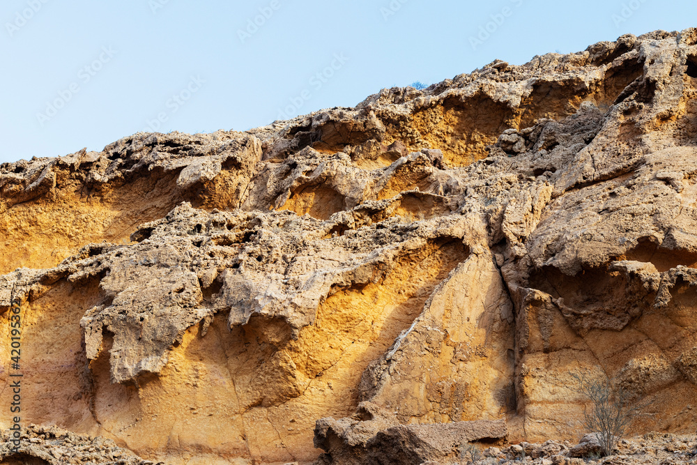 93 million years old rocks formations known as Jebels in Buhais area of ...