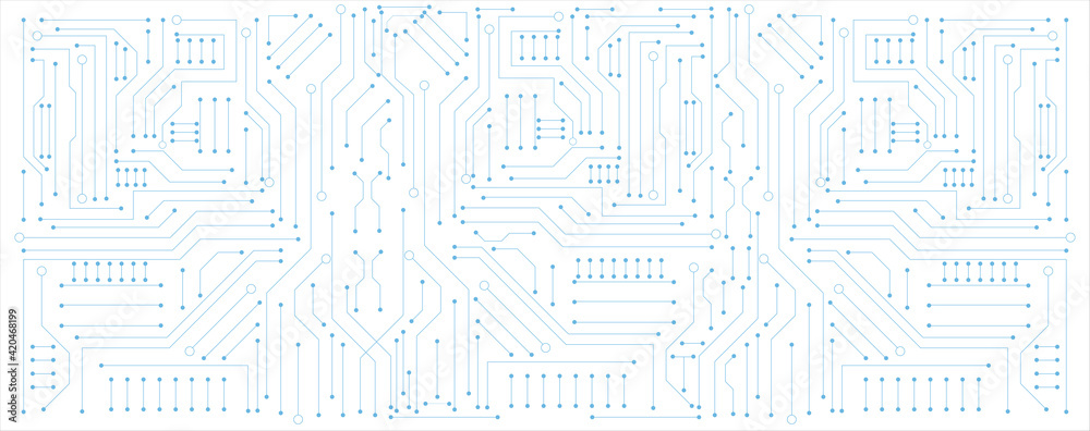 blue circuit electronic or electrical line with engineering technology ...