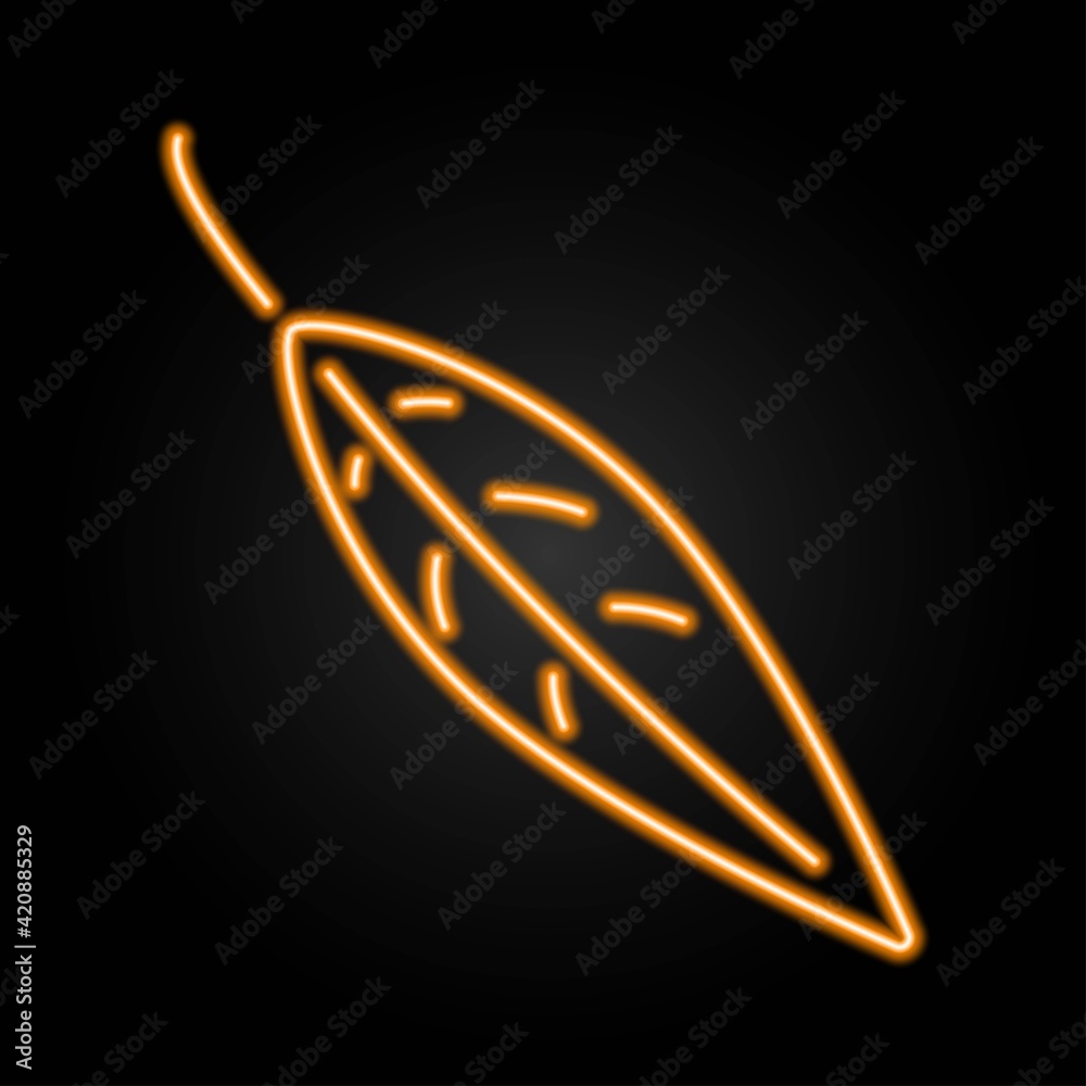 Tree leaf neon sign, modern glowing banner design, colorful modern ...