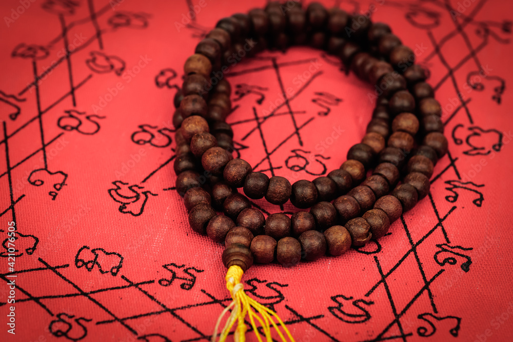 Thai amulets with a talisman background Stock Photo | Adobe Stock