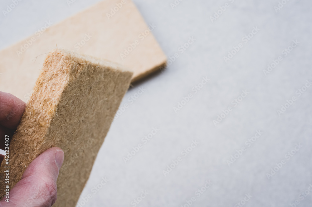 thermal and acoustic insulation sheets and panels samples Stock Photo ...