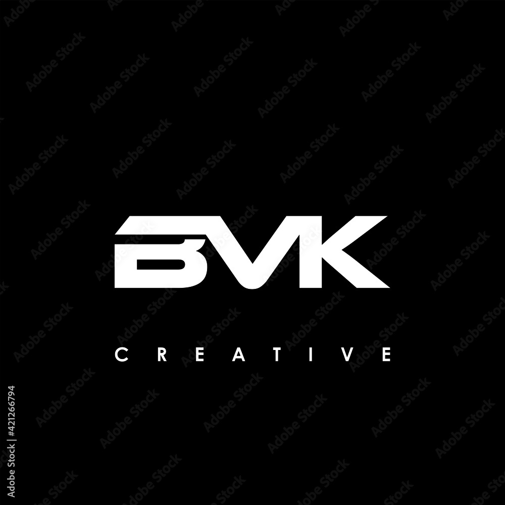 BVK Letter Initial Logo Design Template Vector Illustration Stock ...