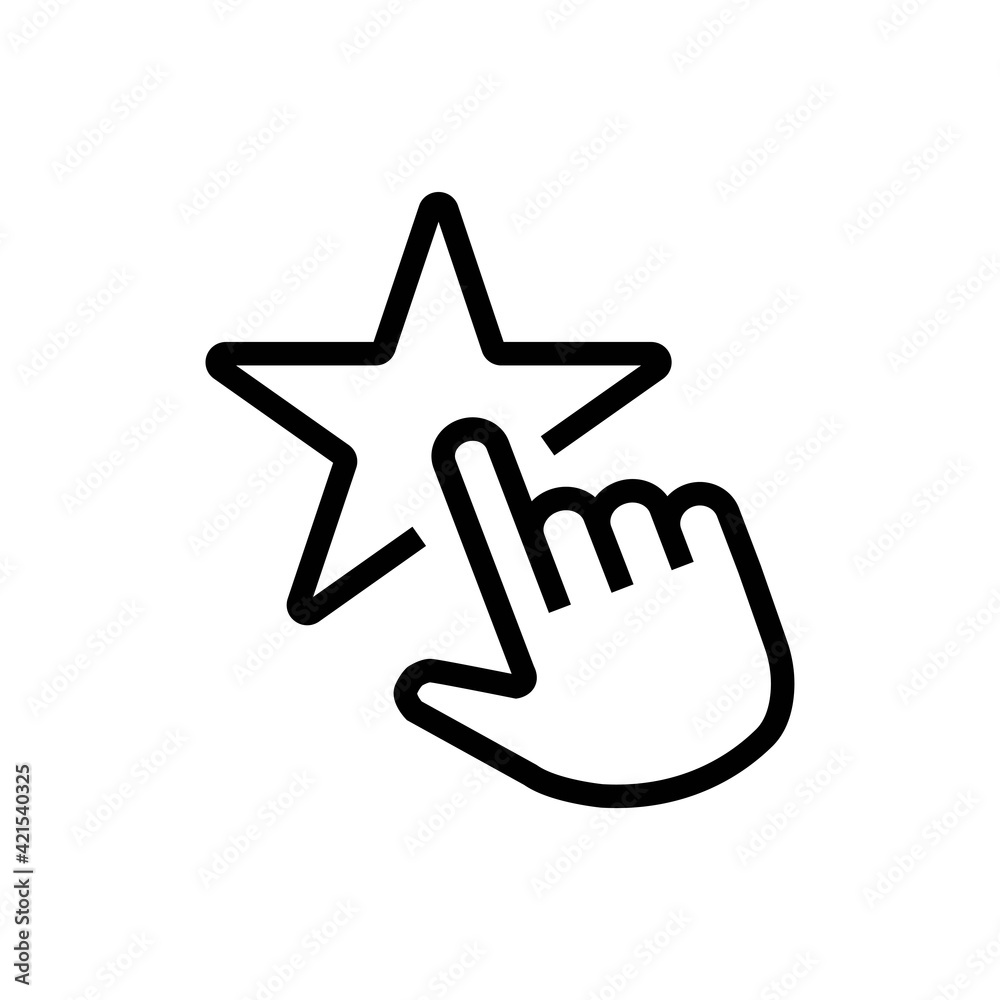 Click the rating sign button. The star line rating icon. Best rank ...