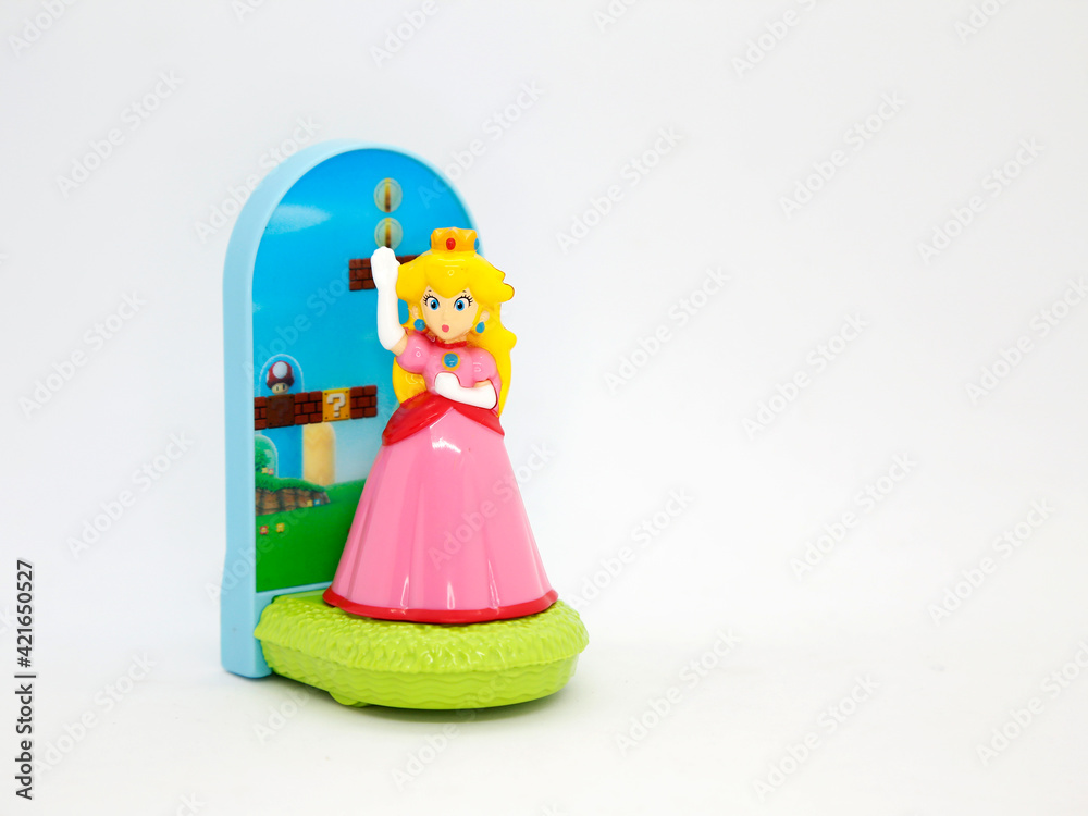 Photo Stock Princess Peach Toadstool Super Mario Bros Macdonals 0252