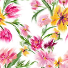 Distorted Flower Pattern Seamless Free Stock Photo - Public Domain Pictures