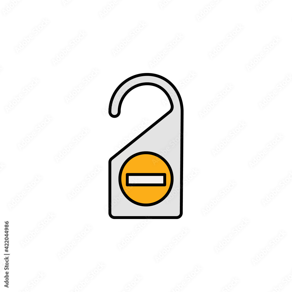 Vector de Stock do not disturb sign icon. Element of travel ...