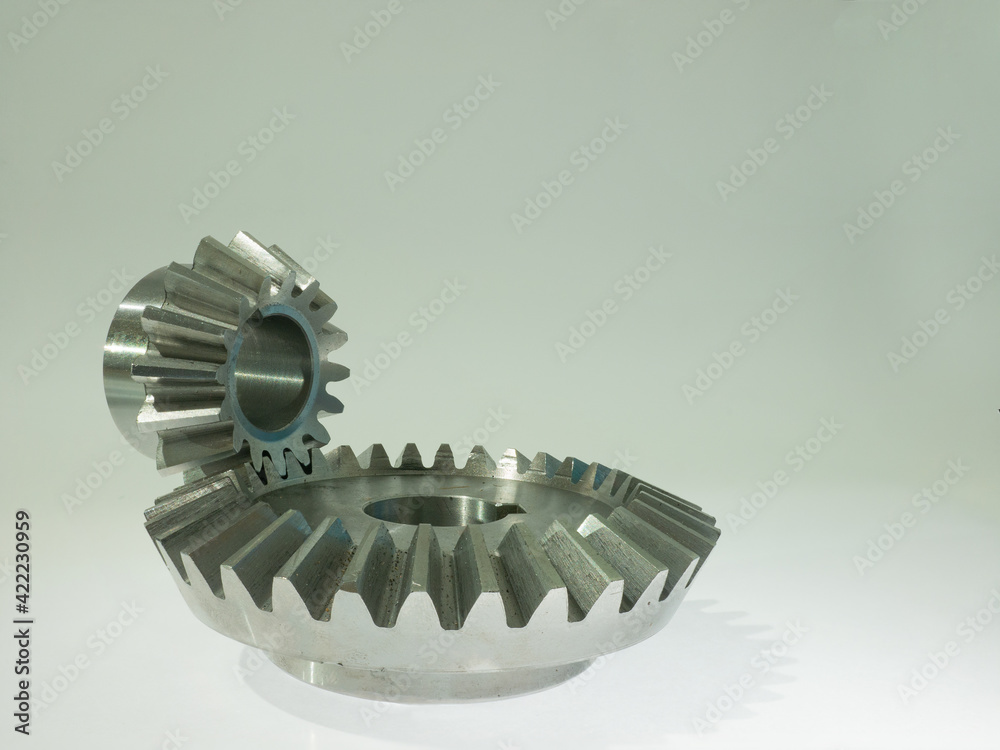 bevel gears: conic-shaped gear Stock Photo | Adobe Stock