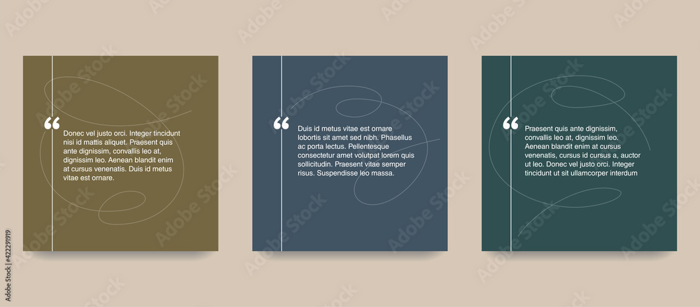 Quotes template in decorative frame block Stock Vector | Adobe Stock