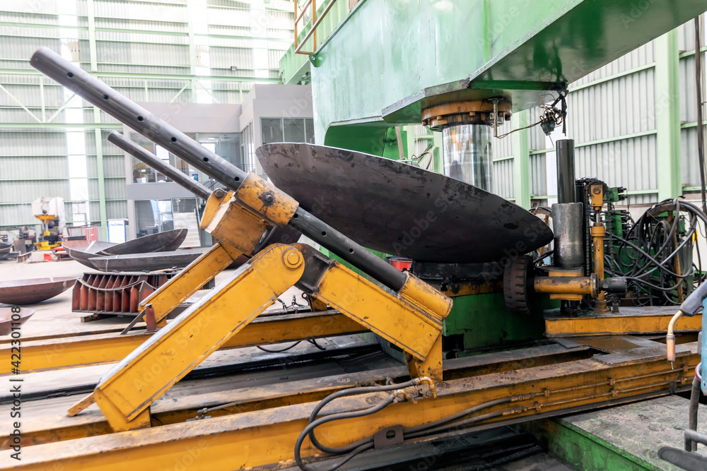 Foto de Stock View of the torispherical (or flanged and dished head ...