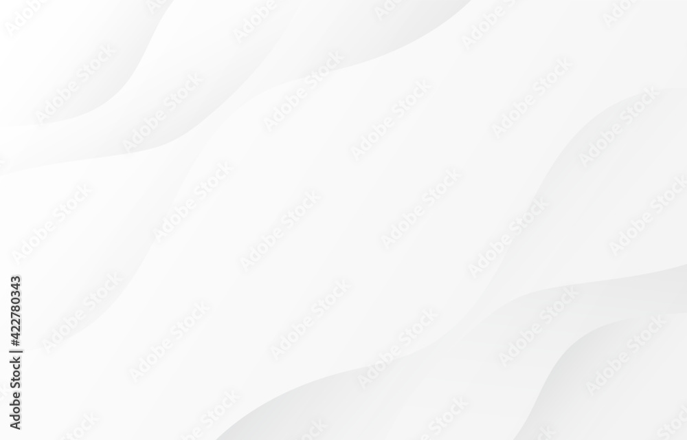 Gray wave lines flowing curve pattern abstract background banner vector ...