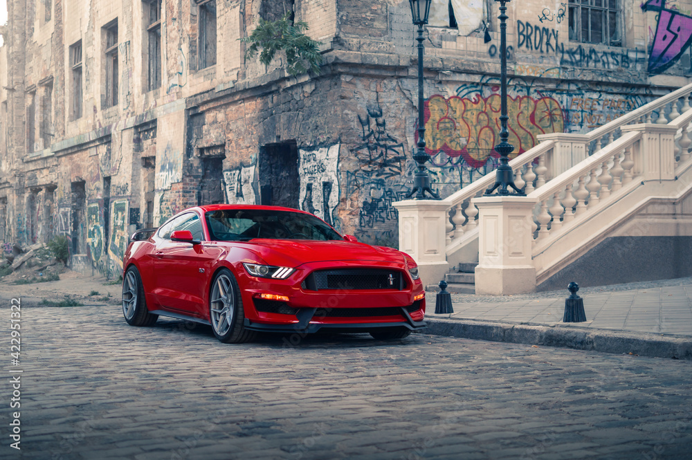 Red Ford Mustang Wallpaper