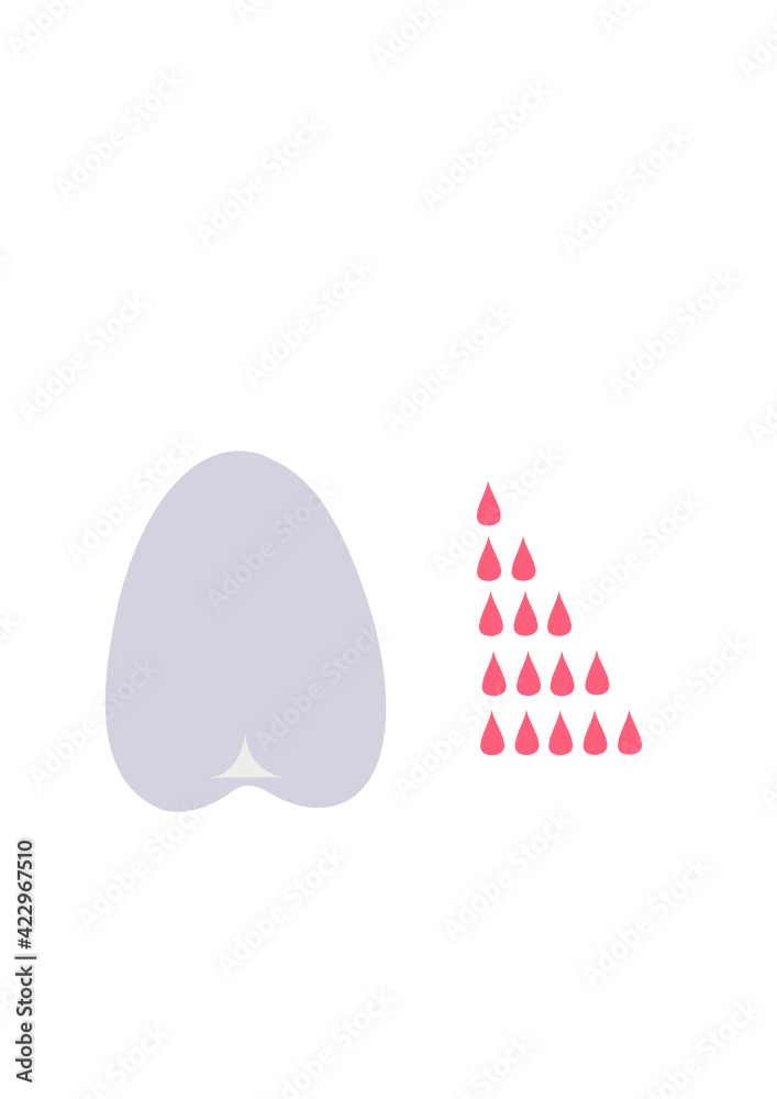 Spongy tampon for menstruation. Tampon without string. Comfortable life ...