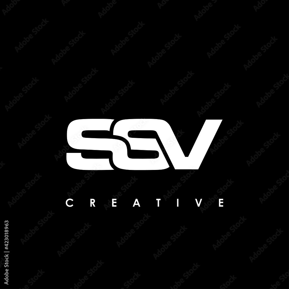 SSV Letter Initial Logo Design Template Vector Illustration Stock ...