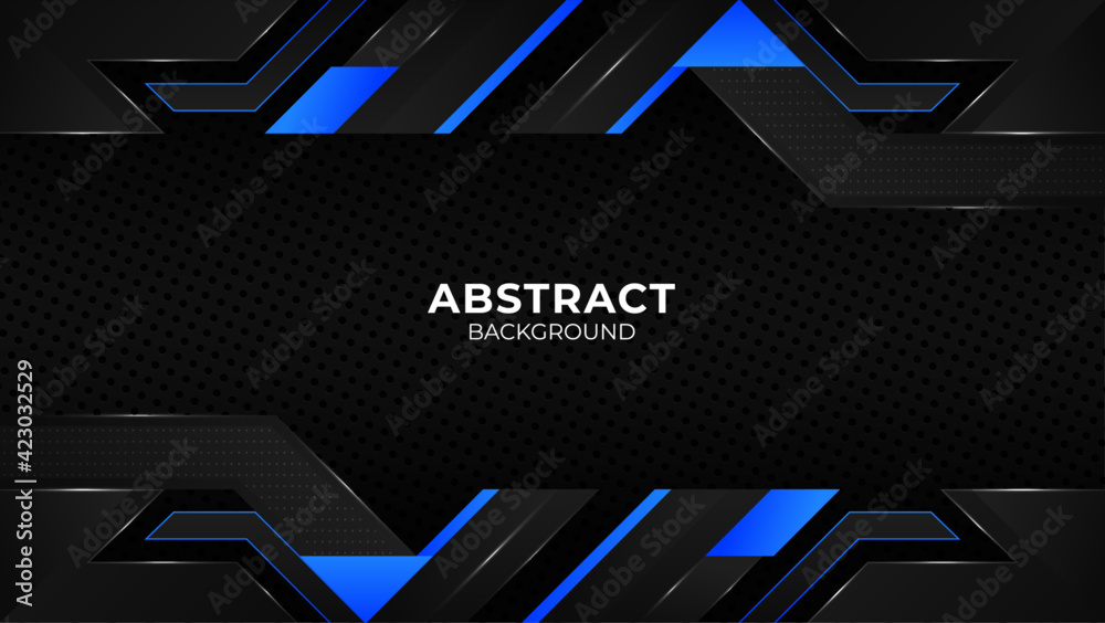 Modern abstract geometric shapes background design template, gaming ...