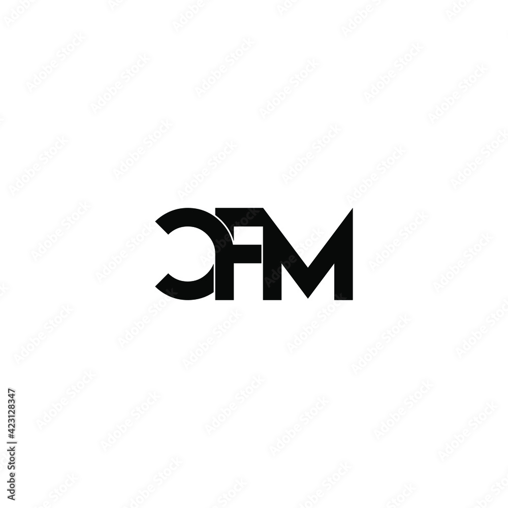 cfm letter original monogram logo design Stock Vector | Adobe Stock