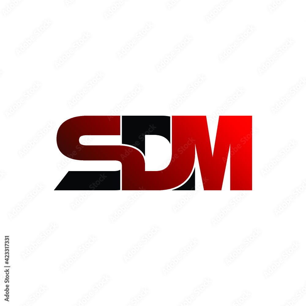SDM letter monogram logo design vector Stock Vector | Adobe Stock