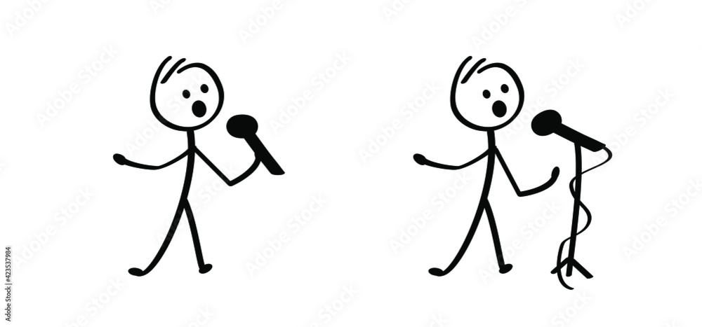 Animated Stick Man Standing