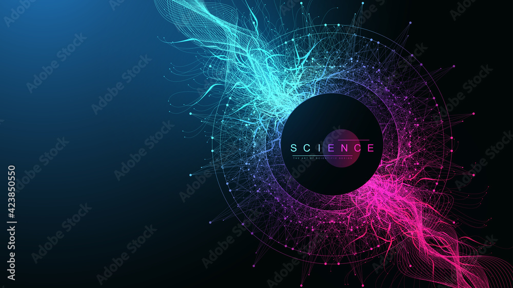 Science information banner template background for your presentation ...