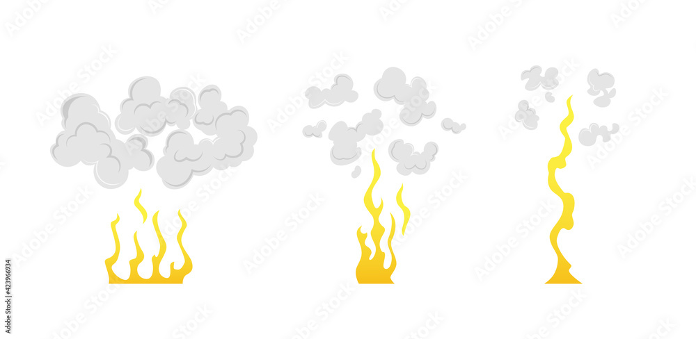 Cartoon explosion animation frames for game. Boom storyboard comics ...