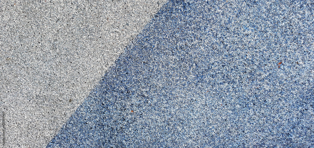Rubber floor texture background. EPDM playground surface. Blue ...