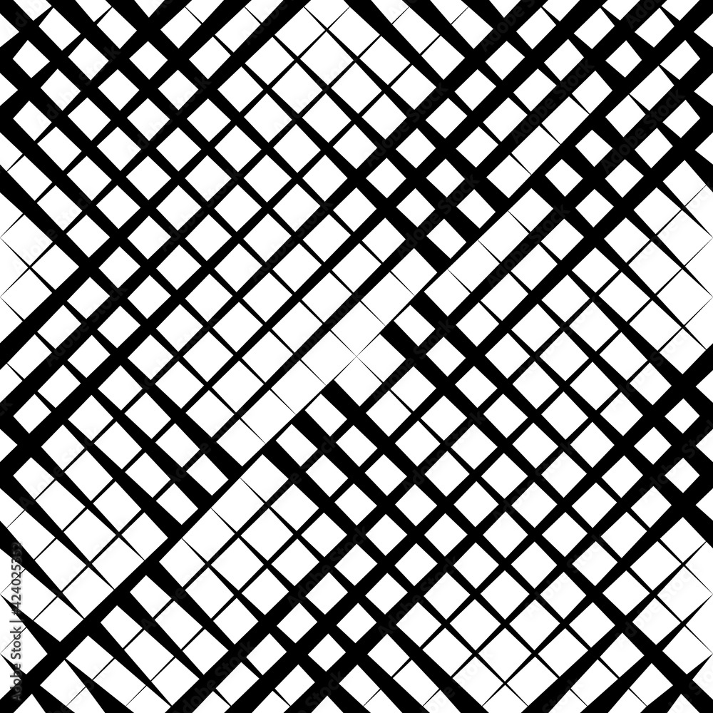 Fade halftone stripe. Diagonal geometric seamless pattern. Cross grid ...