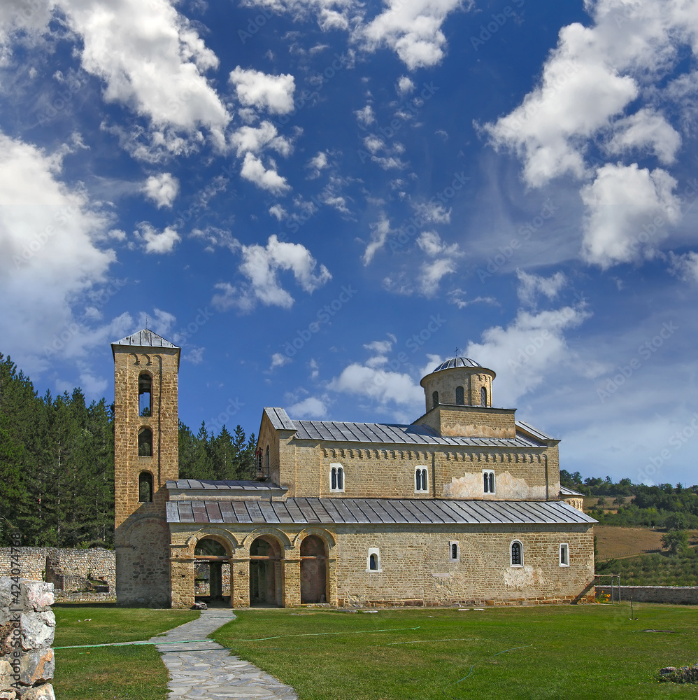 Serbian Orthodox Monastery Sopocani, Unesco world heritage site, Serbia ...