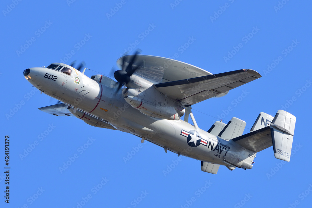 Kanagawa, Japan - January 12, 2015: United States Navy Northrop Grumman ...