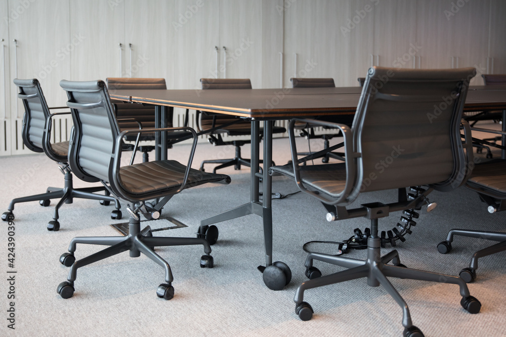 modern office space meeting room boardroom workstations desks chairs ...