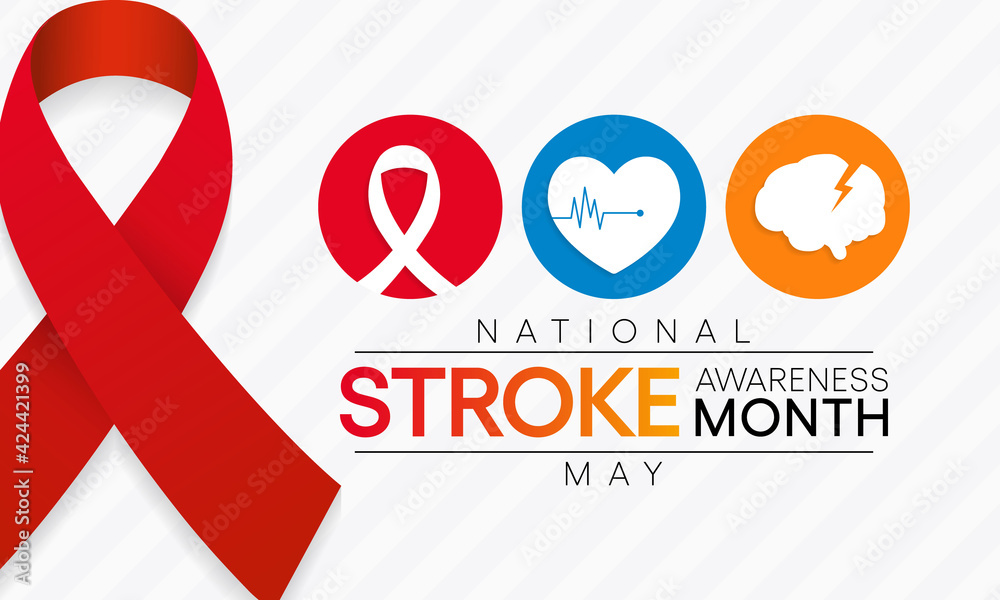 Vetor National Stroke awareness month is observed each year during May ...