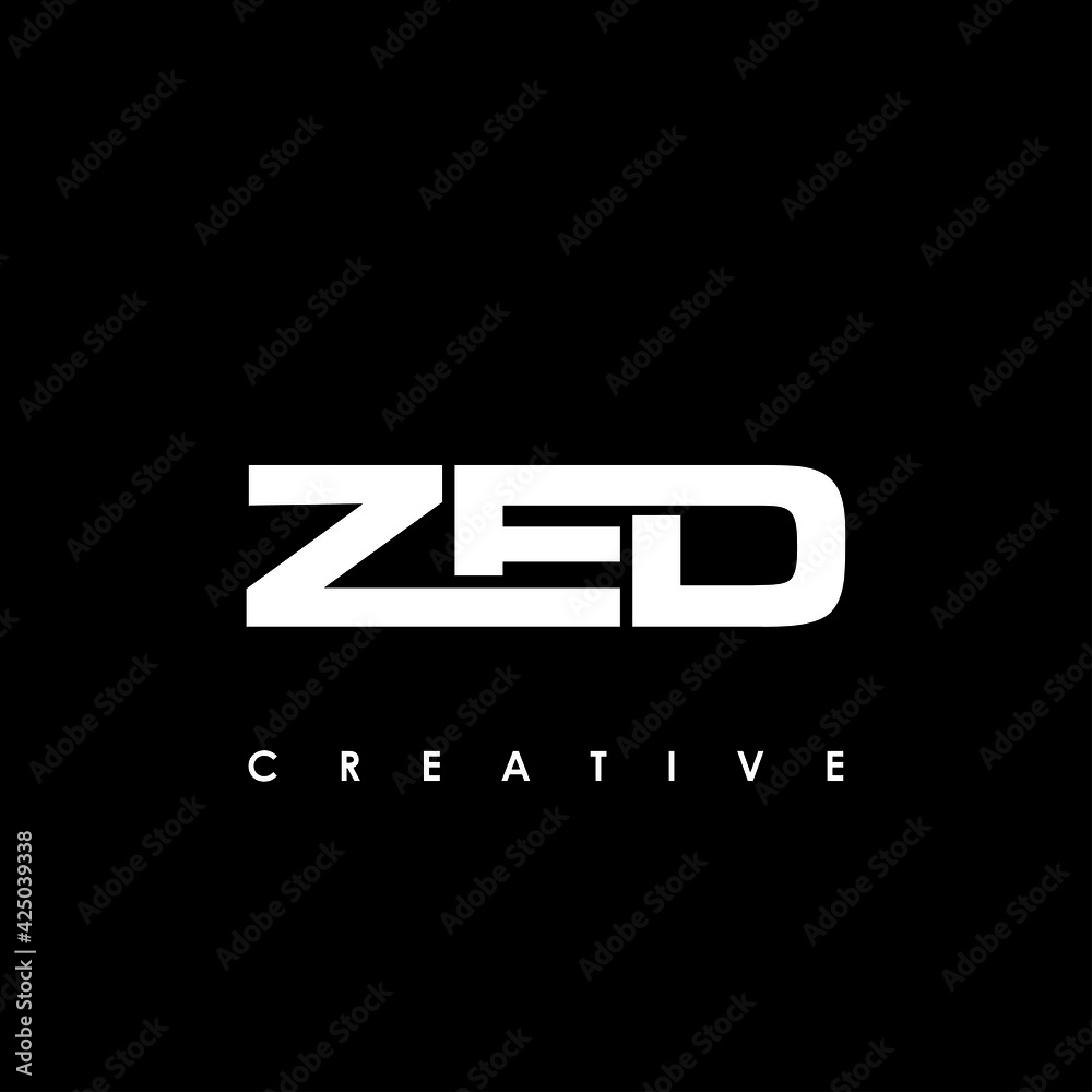 ZED Letter Initial Logo Design Template Vector Illustration Stock ...