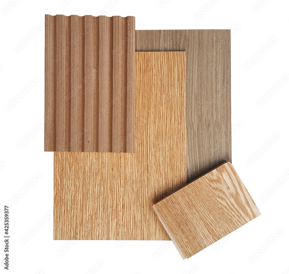 Foto de Stock interior mood and tone board containg mdf corrugated ...