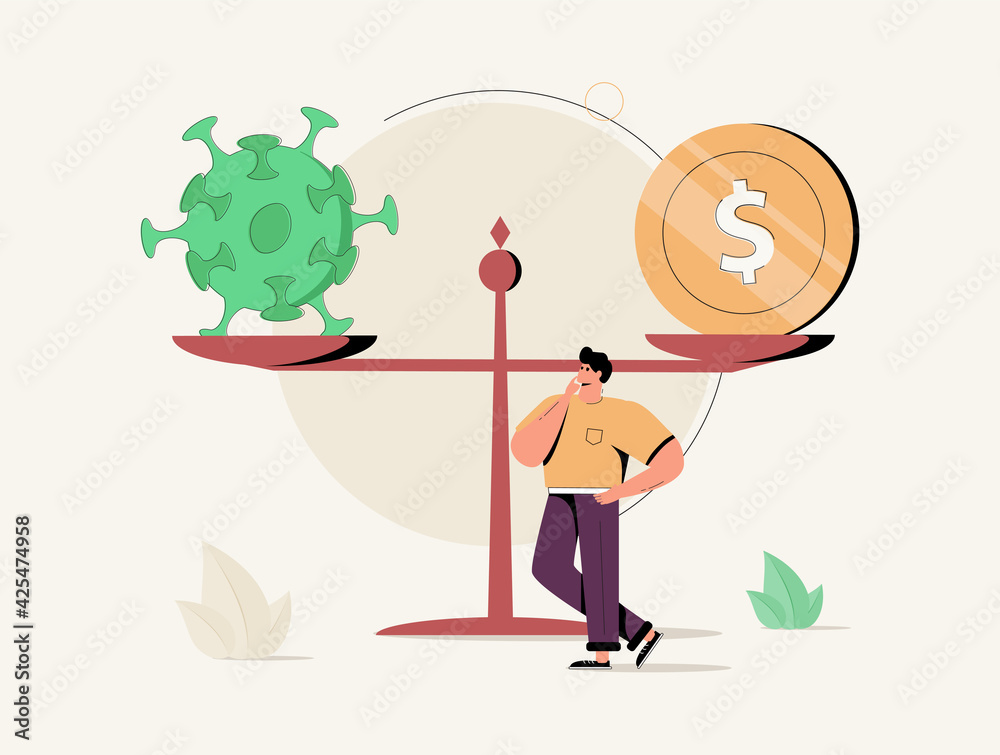 Virus versus economy as pandemic financial crisis choice tiny person ...