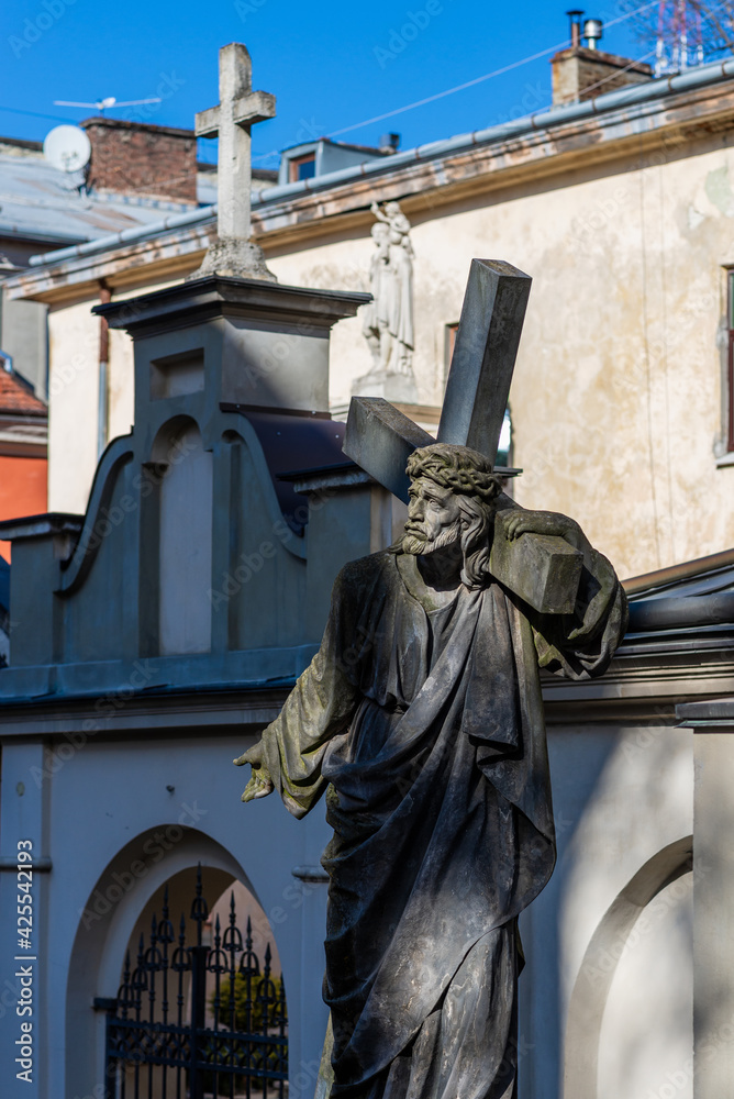 LVIV, UKRAINE - April, 2021: The Armenian Cathedral of the Assumption ...