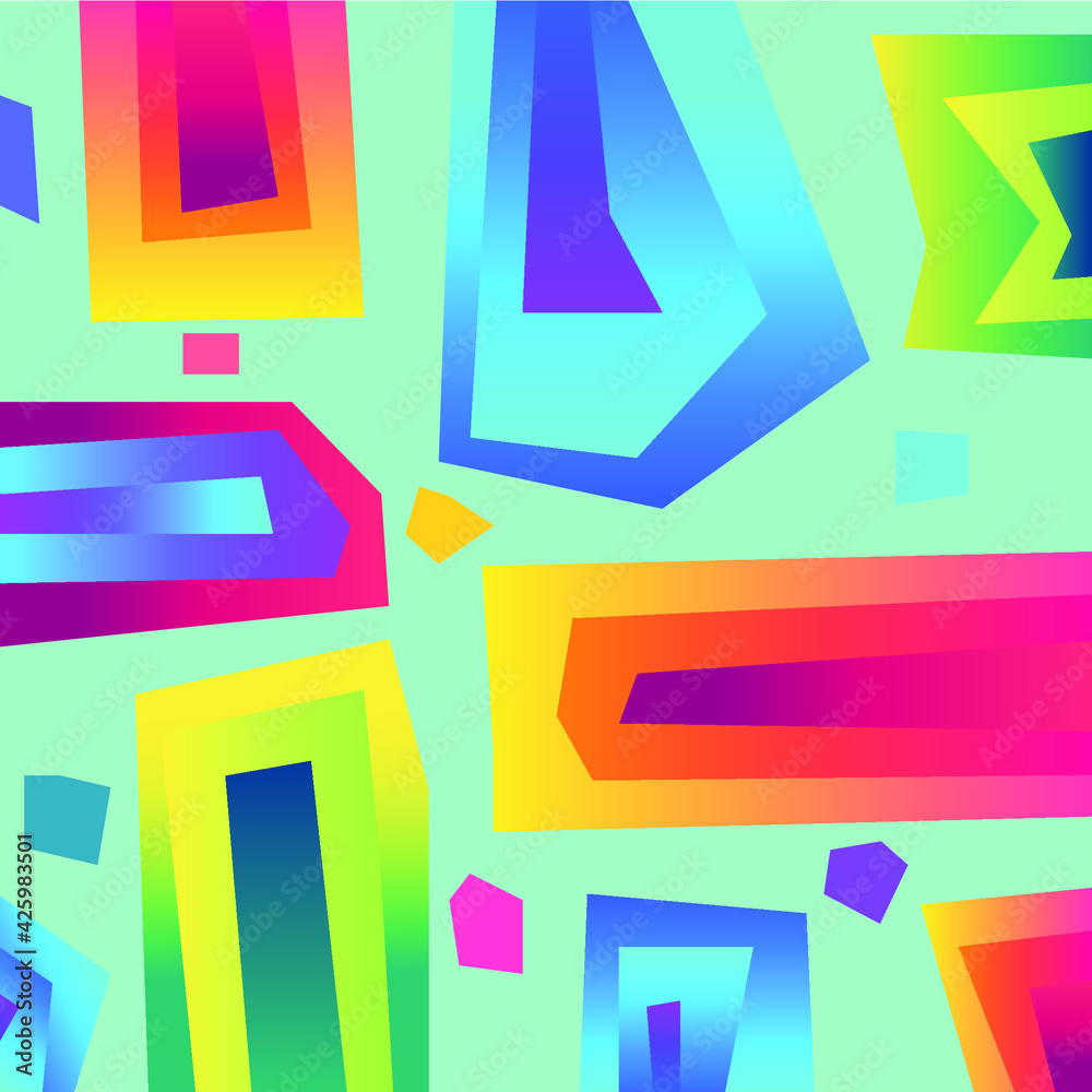 Vector de Stock abstract flat background shape with beautiful gradation ...