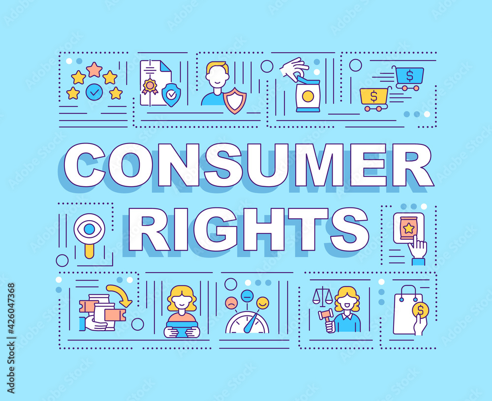 consumer rights vector
