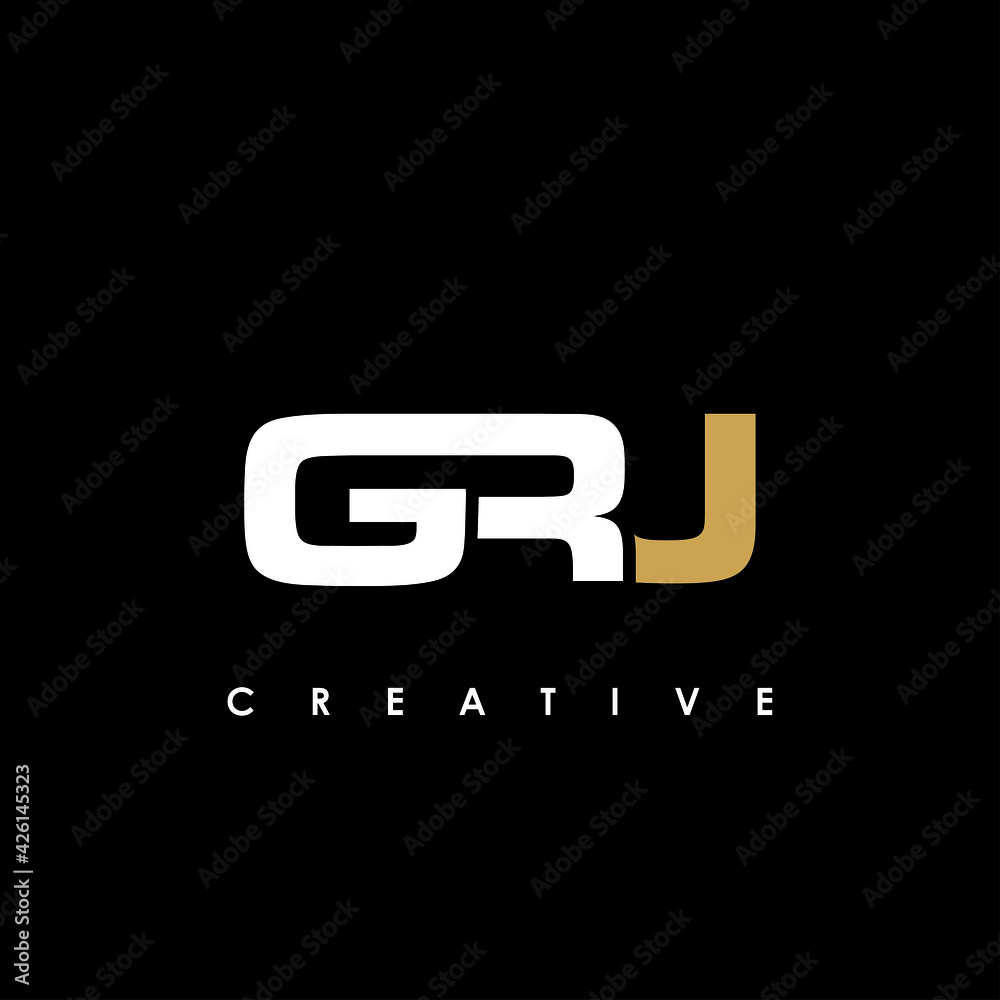 GRJ Letter Initial Logo Design Template Vector Illustration Stock ...