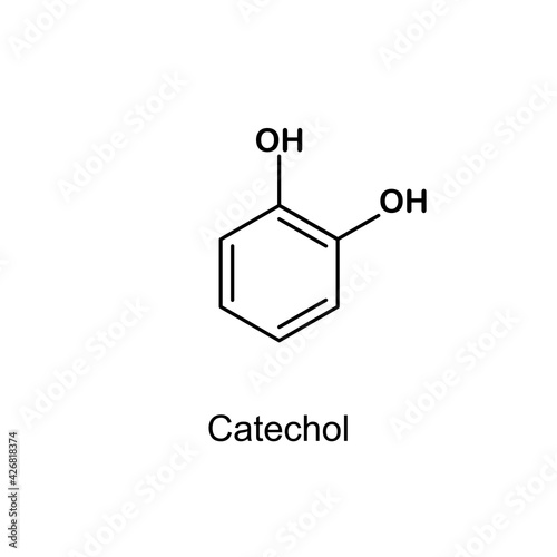 Formula of chemical structure of Resorcinol .Vector EPS 10. Stock ...