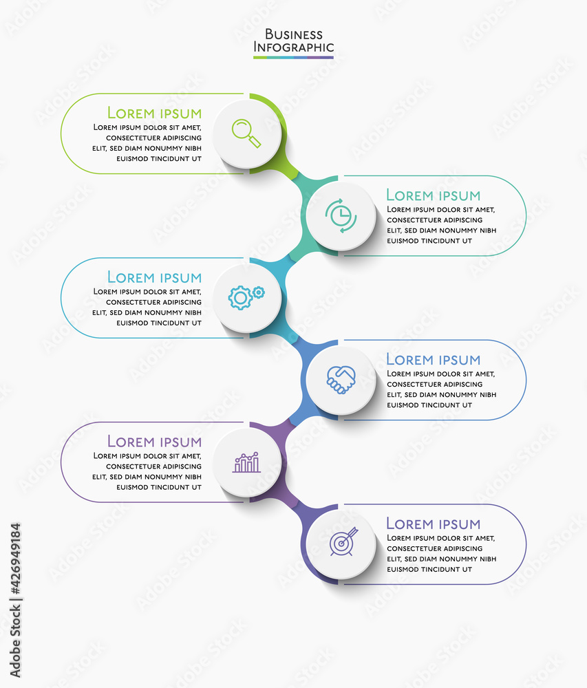 Business data visualization. timeline infographic icons designed for ...