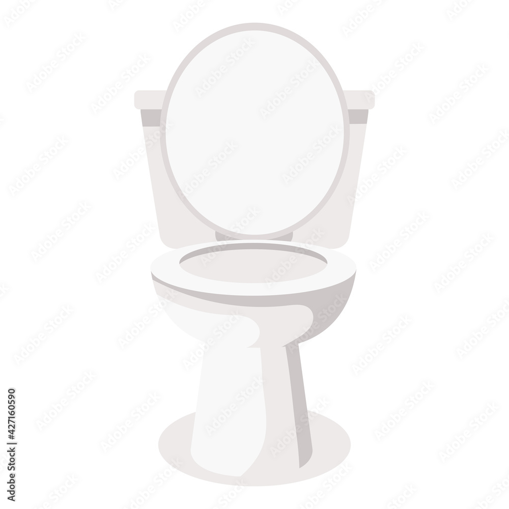 Cartoon vector illustration object toilet Stock Vector | Adobe Stock