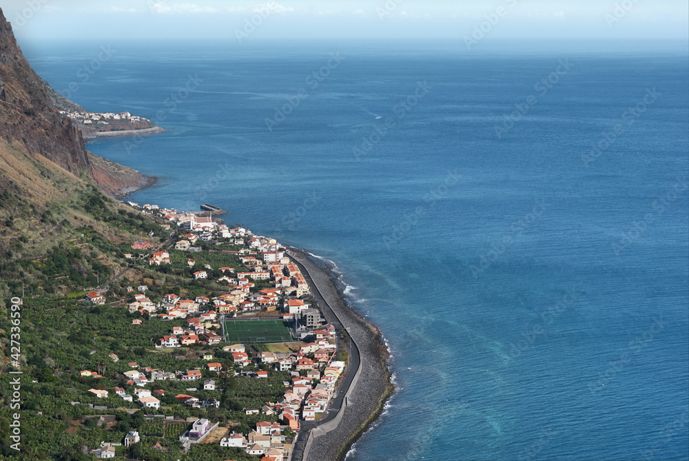 Paul do Mar, Madeira Island village, known as a surfing spot and ...